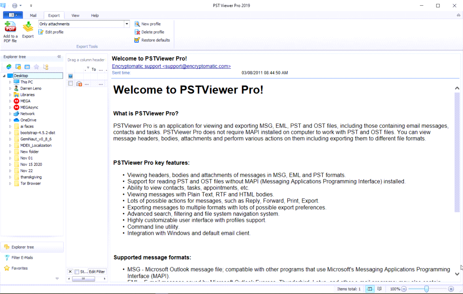 How to Bulk Extract Email File Attachments with PstViewer Pro Software ...